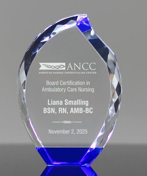 Nursing Appreciation Crystal Flame Trophy | Edco Awards