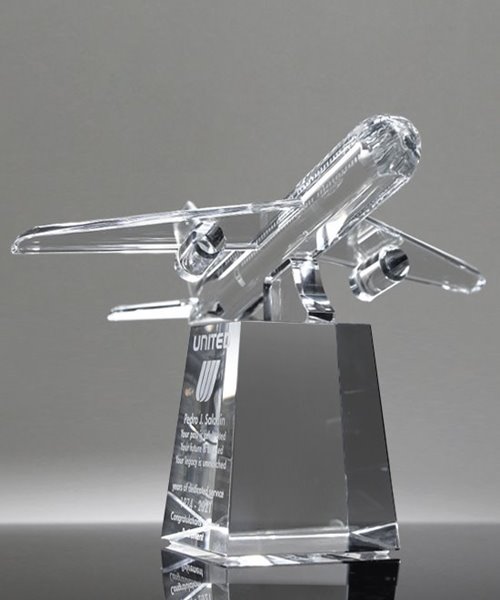 Boeing Airplane Crystal Award | Edco Awards