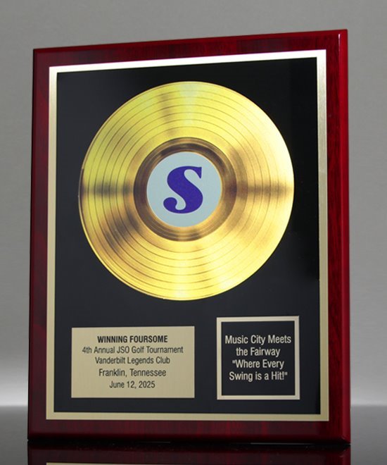 Music Record Award Plaque | Edco Awards