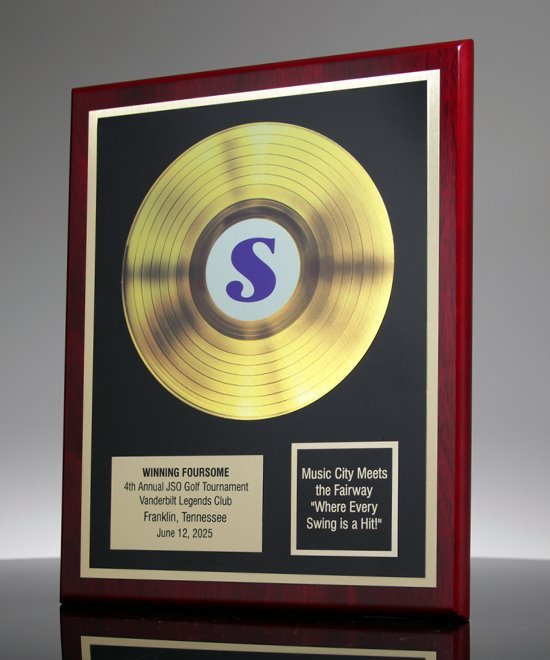 Music Record Award Plaque | Edco Awards