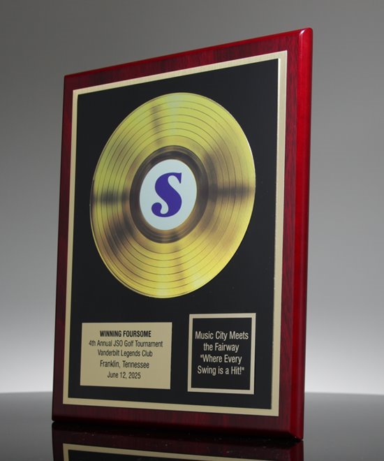 Music Record Award Plaque | Edco Awards