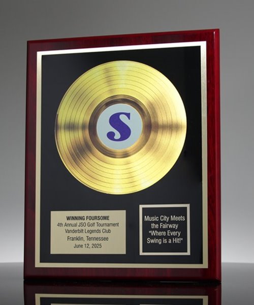 Music Record Award Plaque | Edco Awards