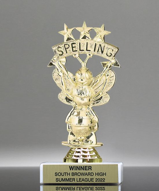 Spelling Bee Star Trophy | edco.com | Edco Awards
