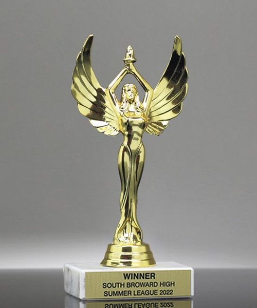Winged Victory Figure Trophy | Figure on Base Trophy | Edco Awards