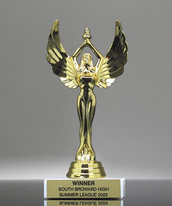 Winged Victory Figure Trophy | Figure on Base Trophy | Edco Awards