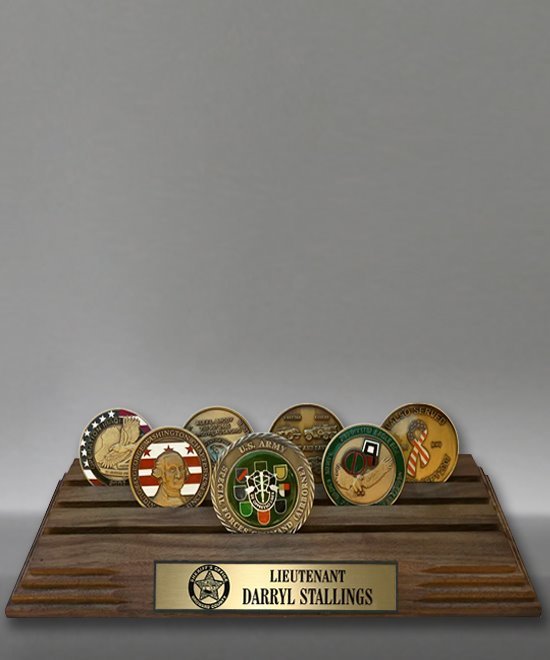 Medallion Display Base | Coin Display Case | K-MH410A | Edco Awards