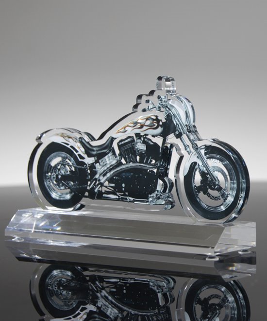 Acrylic Motorcycle Trophy | Harley Trohpy | Edco Awards
