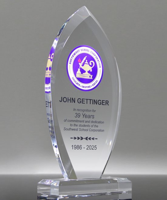 Full Color Acrylic Flame Award | Edco Awards