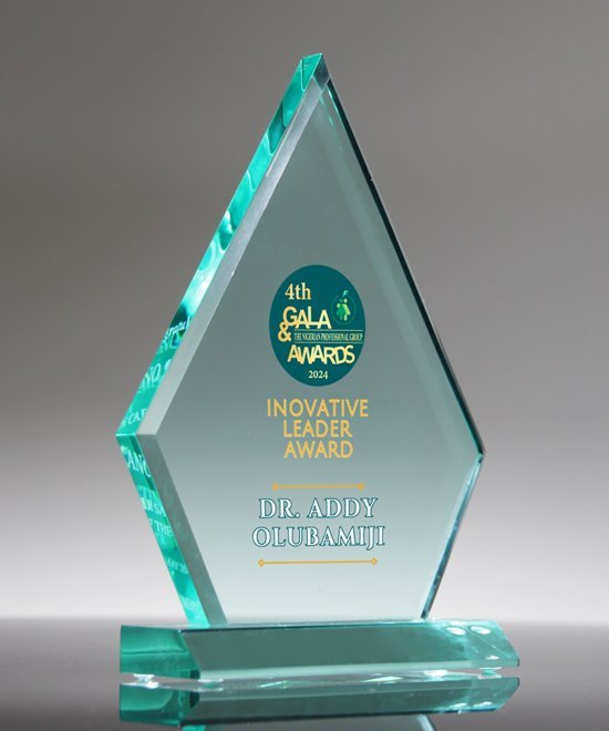 Jade Acrylic Diamond Award - UV Printed | Edco Awards
