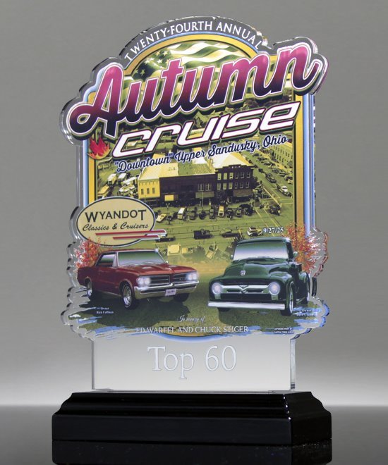 Car Cruise Custom Acrylic Award | Car Show Trophy | Edco Awards
