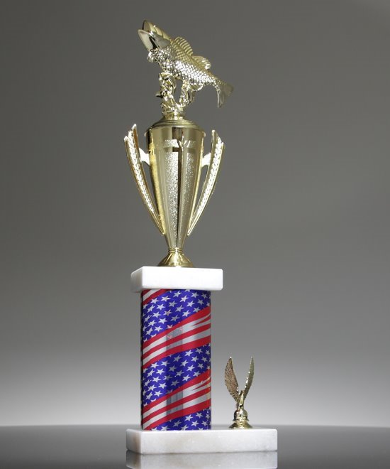 USA Theme Bass Fishing Trophy | Edco Awards