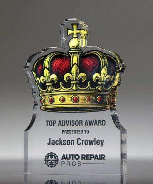 Royal Crown Acrylic Paperweight Award | Edco Awards