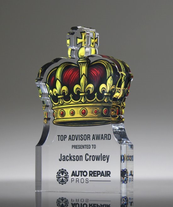 Royal Crown Acrylic Paperweight Award | Edco Awards