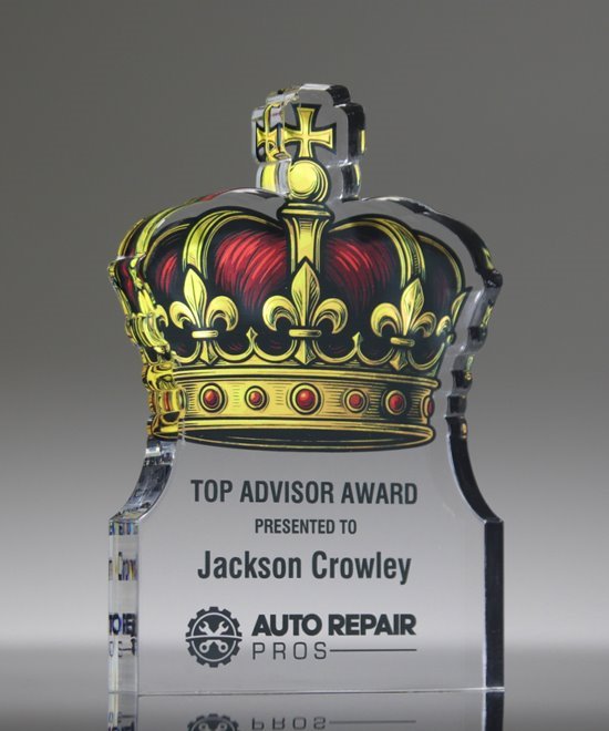 Royal Crown Acrylic Paperweight Award | Edco Awards