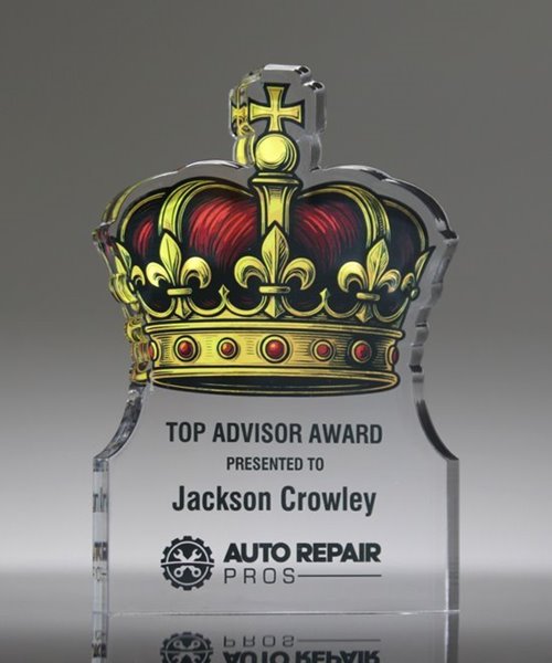 Royal Crown Acrylic Paperweight Award | Edco Awards