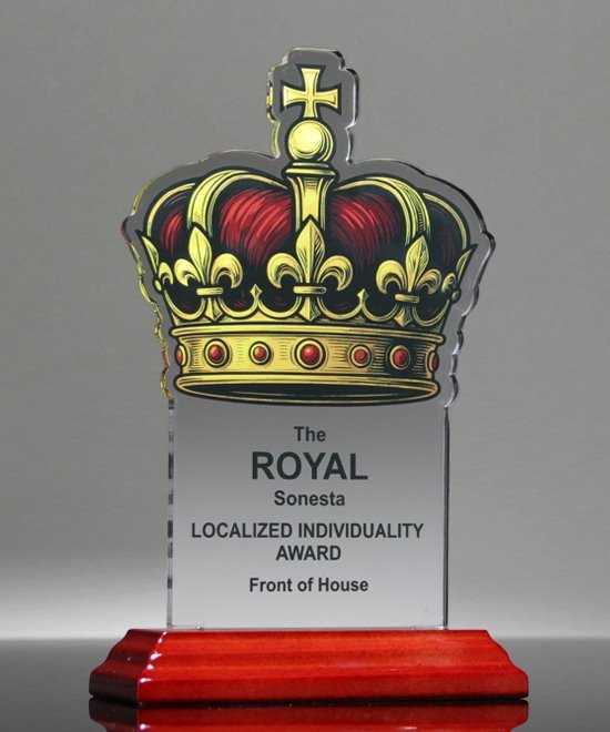 Acrylic Crown Pop-in Trophy | Edco Awards