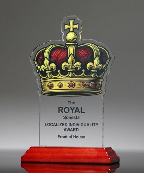 Acrylic Crown Pop-in Trophy | Edco Awards