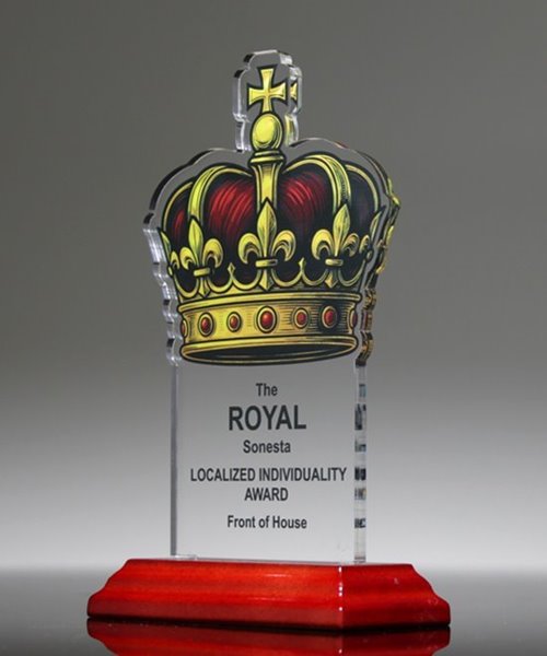 Acrylic Crown Pop-in Trophy | Edco Awards