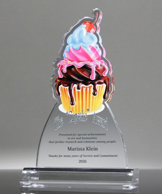 Cupcake Delight Award | Acrylic Cupcake Trophy | Edco Awards