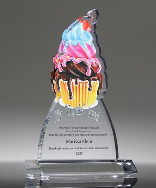 Cupcake Delight Award | Acrylic Cupcake Trophy | Edco Awards