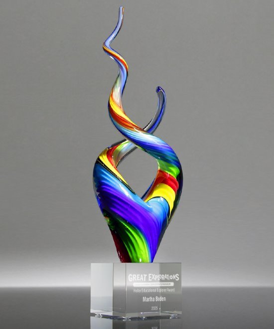 Captivate Art Glass Award | Edco Awards