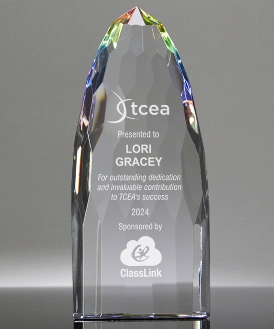 Gem-Cut Prismatic Crystal Arch Award | Edco Awards