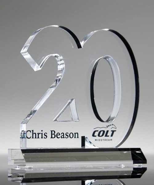 Number 20 Acrylic Award | Edco Awards