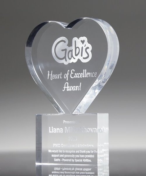 Heart of Excellence Acrylic Award | Edco Awards