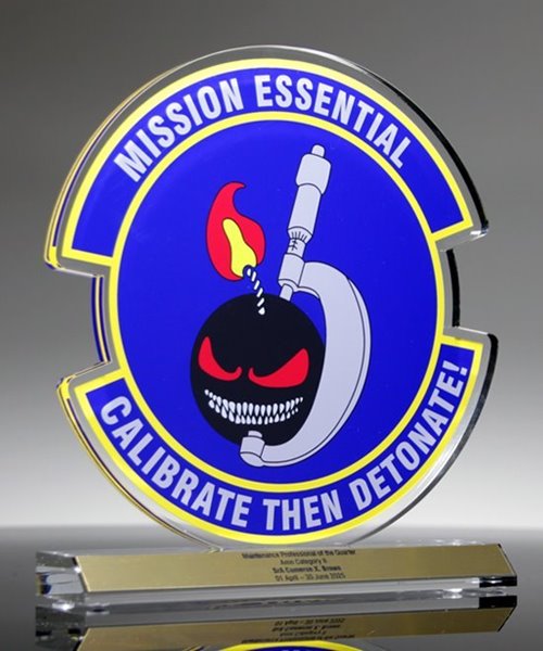 Valor Shield - Custom Military Emblem Award | Edco Awards