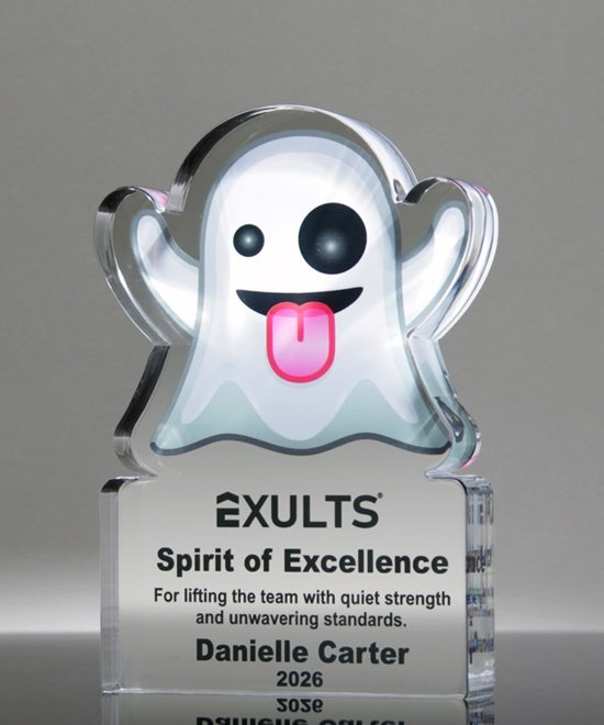 Emoji Ghost Trophy | Spirit of Excellence Award | Edco Awards
