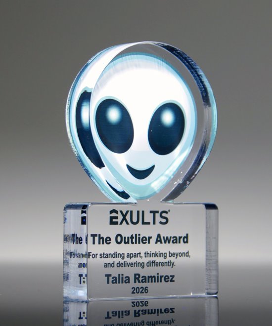 Emoji Alien Trophy | Galactic Genius Award | Edco Awards
