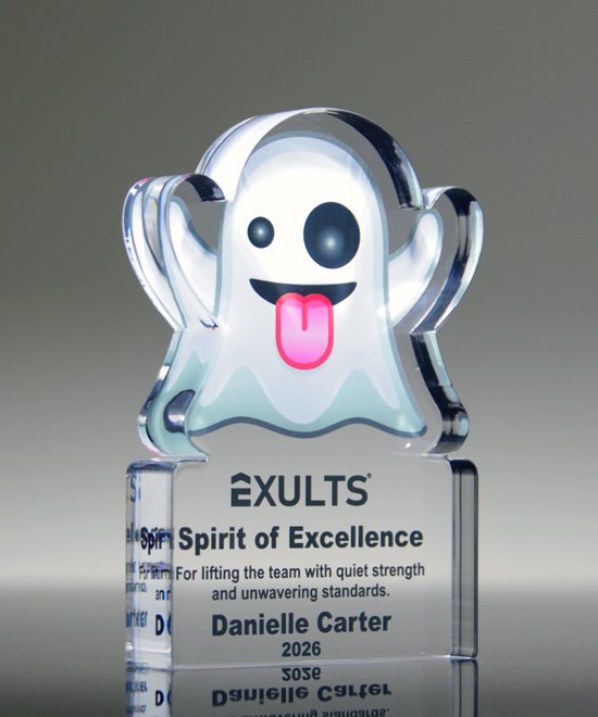 Emoji Ghost Trophy | Spirit of Excellence Award | Edco Awards