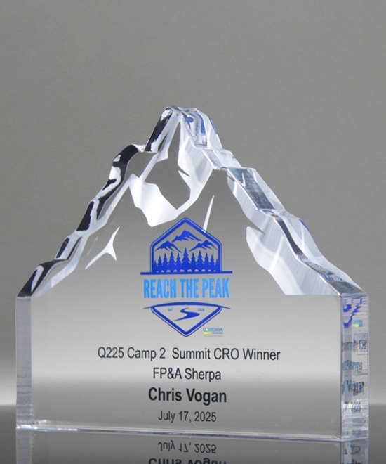 Acrylic Mountain Full Color Award | Edco Awards
