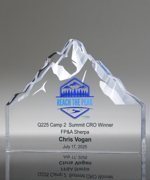 Acrylic Mountain Full Color Award | Edco Awards