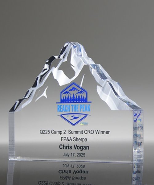 Acrylic Mountain Full Color Award | Edco Awards