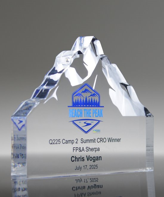 Acrylic Mountain Full Color Award | Edco Awards