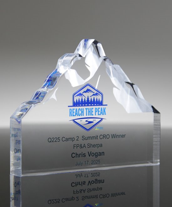 Acrylic Mountain Full Color Award | Edco Awards