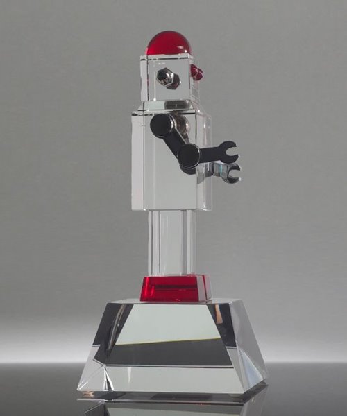 Custom Crystal Robot Trophy | Edco Awards