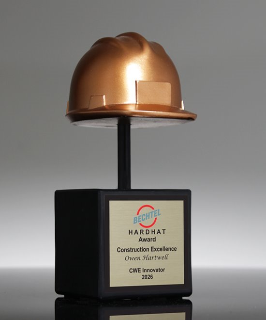 Resin Hard Hat Trophy | Safety Trophy | Edco Awards
