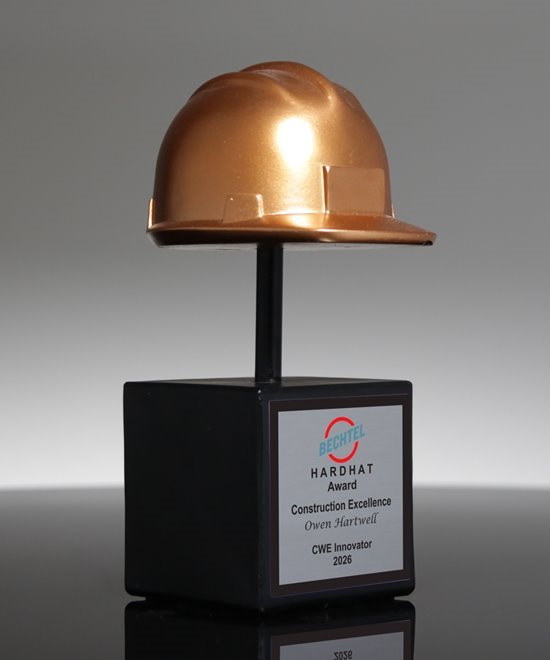 Resin Hard Hat Trophy | Safety Trophy | Edco Awards