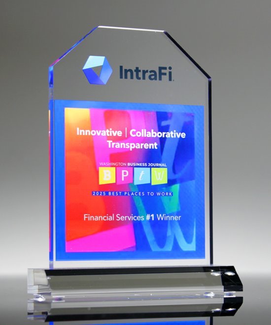 Clear Acrylic Tombstone Trophy | Edco Awards