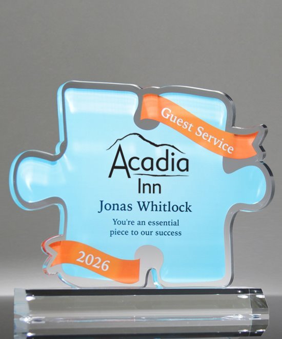 Acrylic Teamwork Puzzle Award | Edco Awards