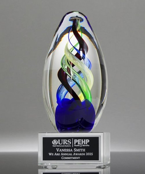 Multicolor Art Glass Inspiration Award | 1610 | Edco Awards