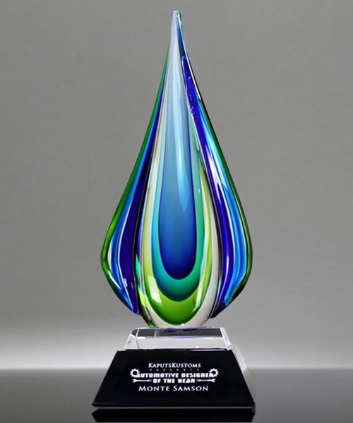 Pacific Reflections Art Glass Award | Edco Awards