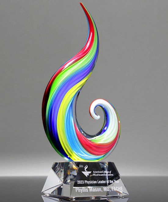 Prism Glow Art Glass Award | Edco Awards
