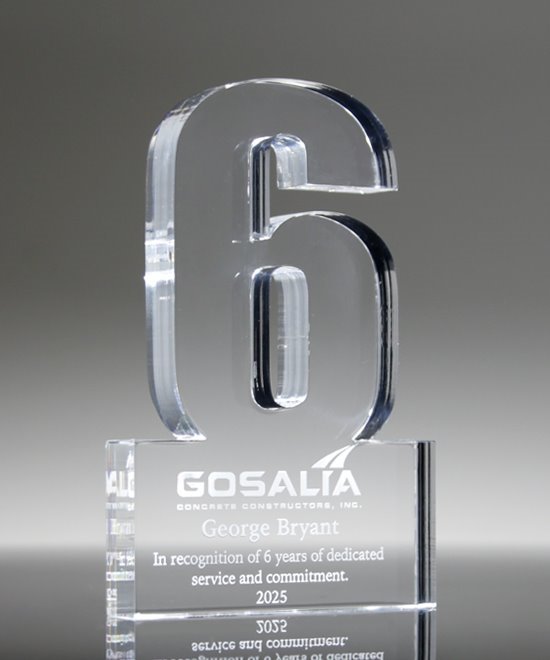 6 Year Anniversary Award | Employee Gift | Edco Awards