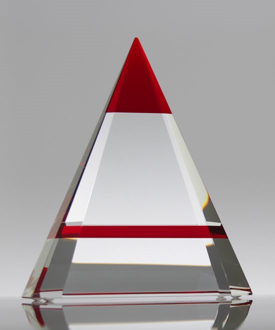 Albright Red Crystal Pyramid Award | OPT8372-R | Edco Awards