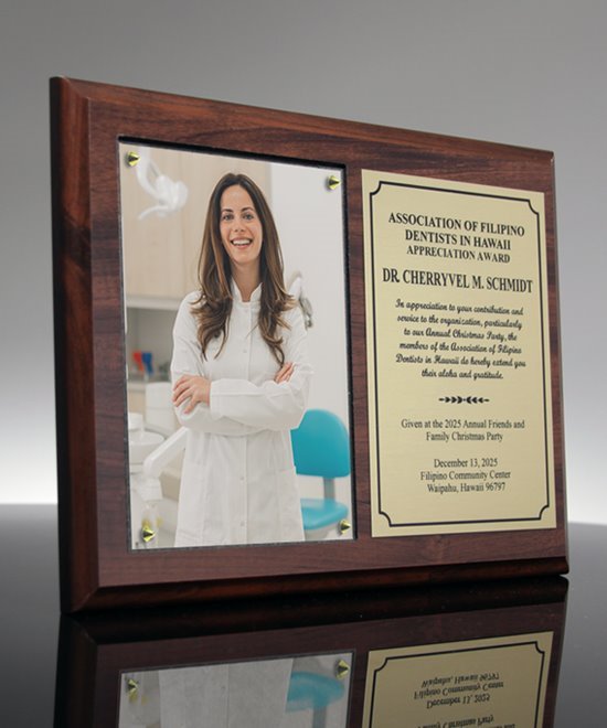 Photo Award Plaque With Recessed Acrylic Cover | Edco Awards