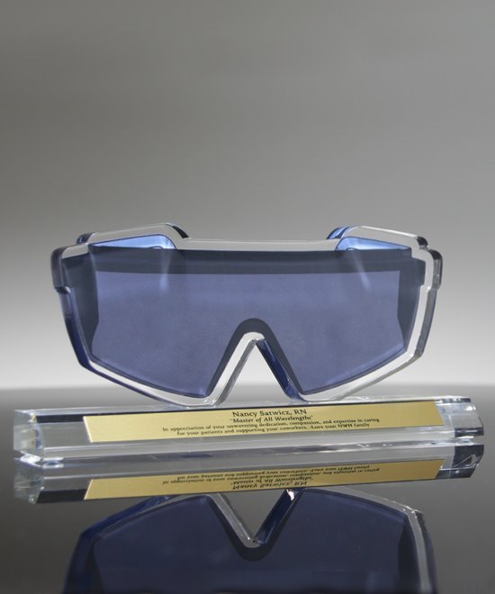 Safety Glasses Acrylic Trophy | Safety Award | Edco Awards