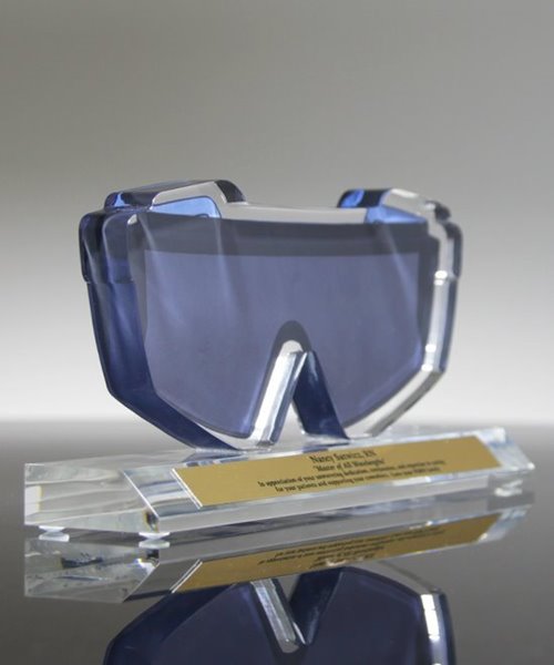 Safety Glasses Acrylic Trophy | Safety Award | Edco Awards